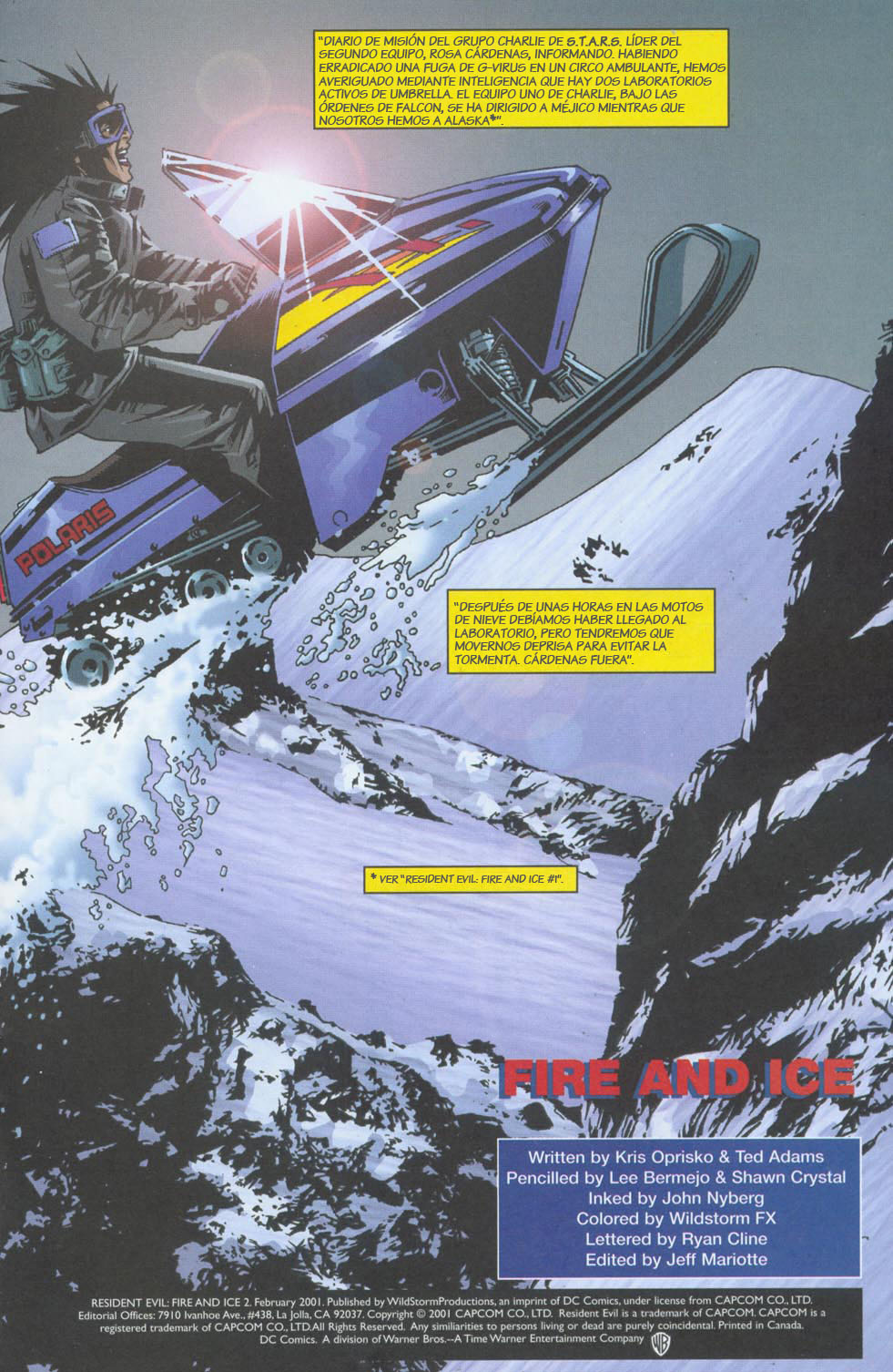 Resident Evil FIRE and ICE Comics #2 - Resident Evil Center